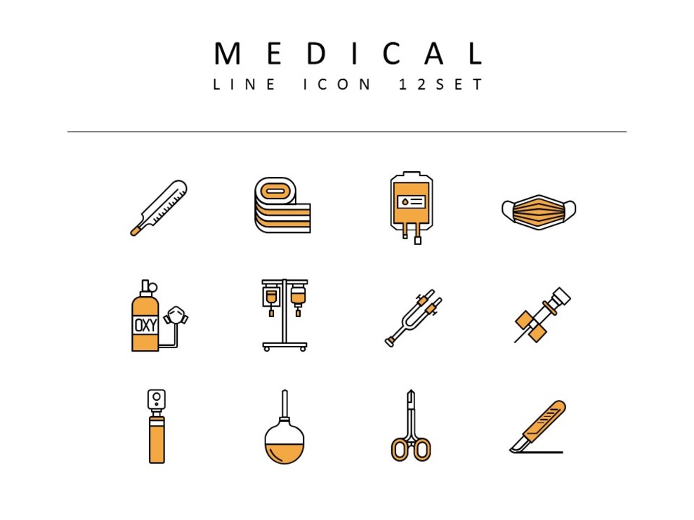 Medical Instruments Icons Set