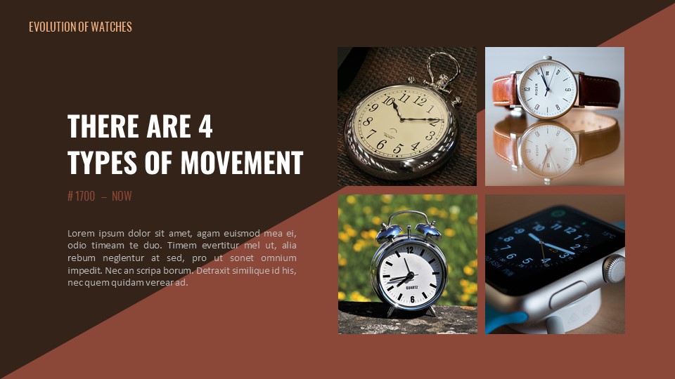 Past to present : About watch Simple Google Templates|Fashion|Slides