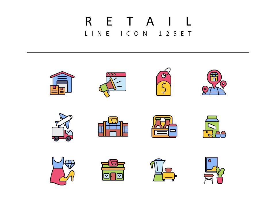 Retail Icons Set