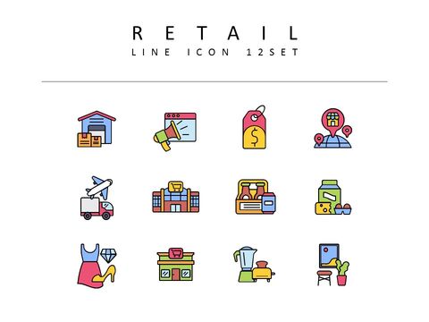 Retail Icons Set