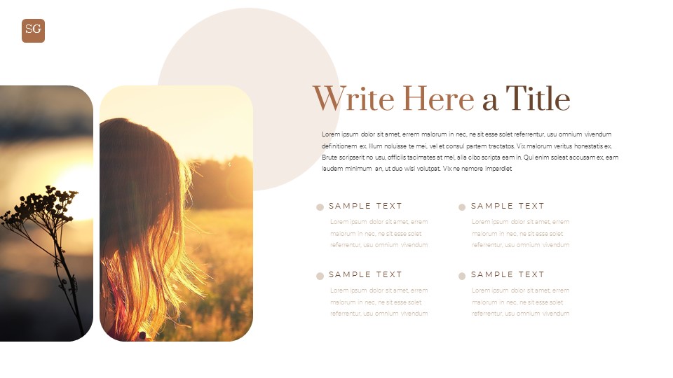 Sunset Glow Google PowerPoint Slides|Nature