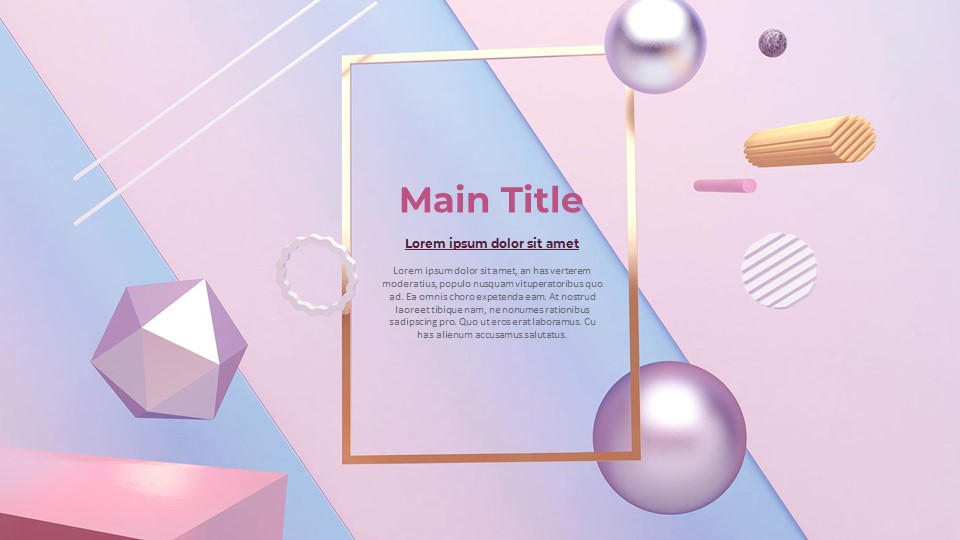 Display Object Google PPT Templates