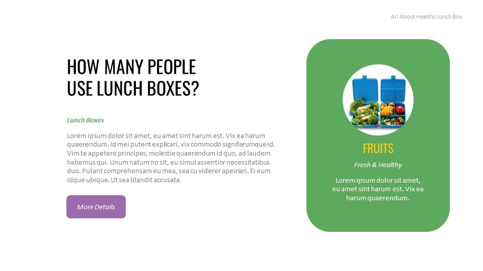Easy tips for lunch box planning Easy Google Slides Template