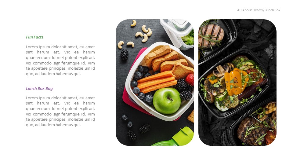 Easy tips for lunch box planning Easy Google Slides Template