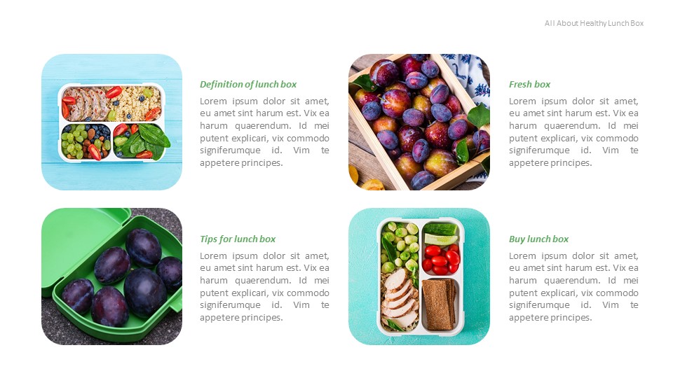 Easy tips for lunch box planning Easy Google Slides Template