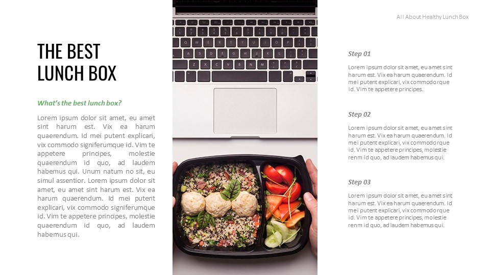 Easy tips for lunch box planning Easy Google Slides Template