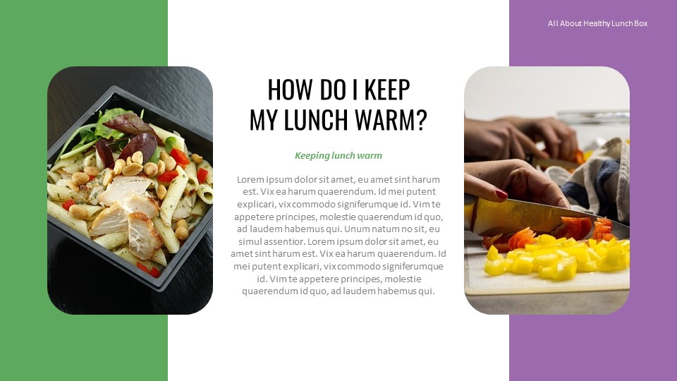 Easy tips for lunch box planning Easy Google Slides Template