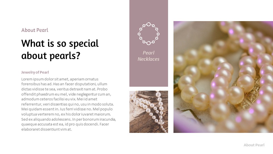 Pearl Jewelry Google Slides Themes & Templates