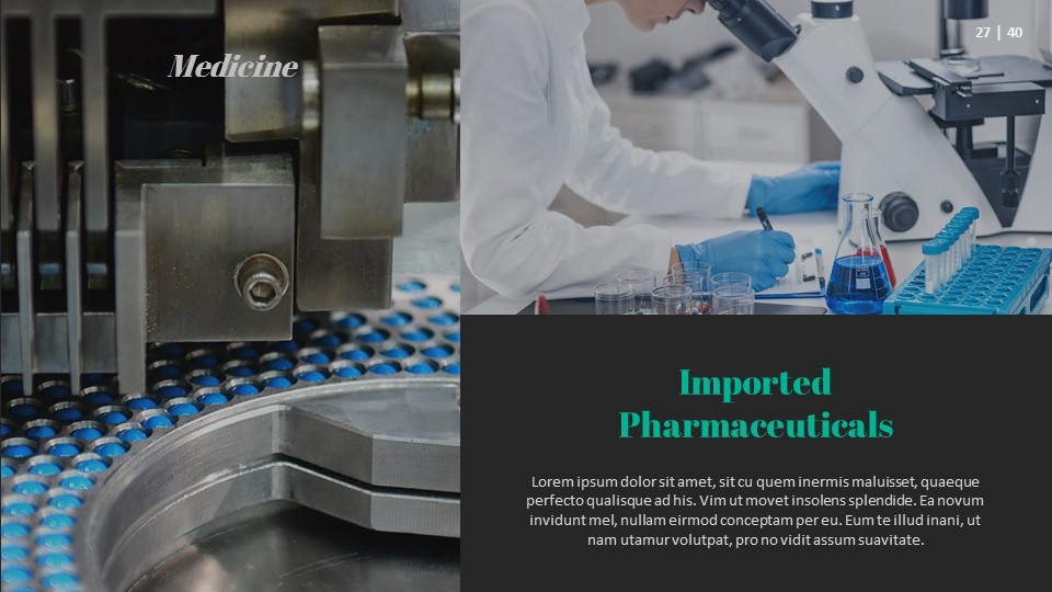 Pharmaceutical Industry Easy Slides Design
