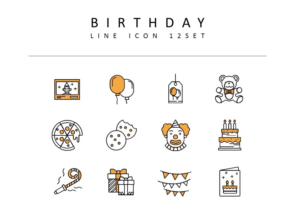 Birthday Icon Resources for Designers