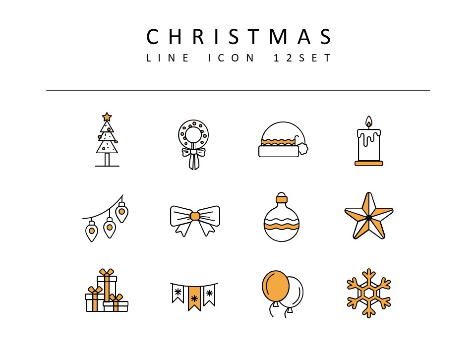 Christmas Vector Icons Set