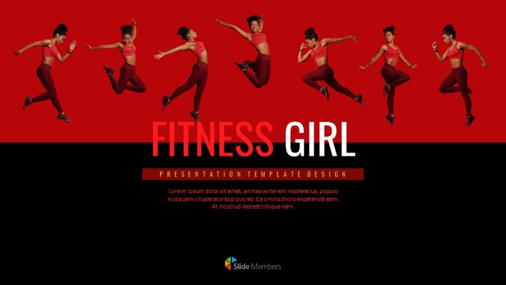 Fitness Girl Simple Google Templates