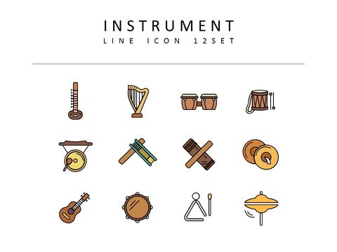 Music Instrument Vector Icons