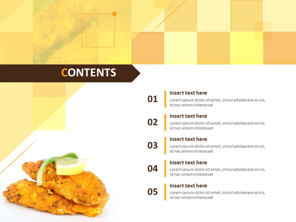 A Piece of Chicken - Free Powerpoint Templates Design