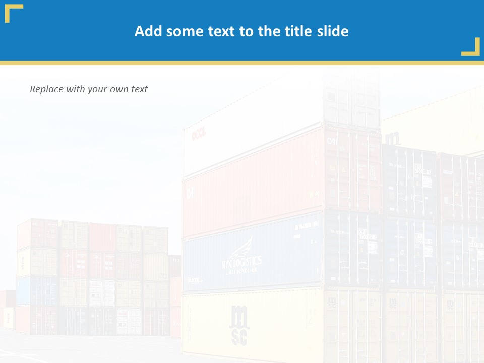 Container Transport - Free Powerpoint Template