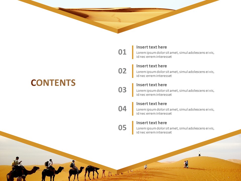 Free Powerpoint Sample - Desert Travel
