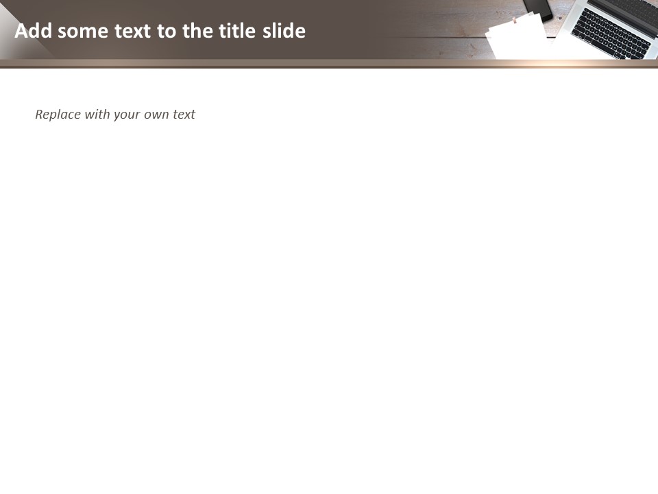 Free Powerpoint Template - Office Desk