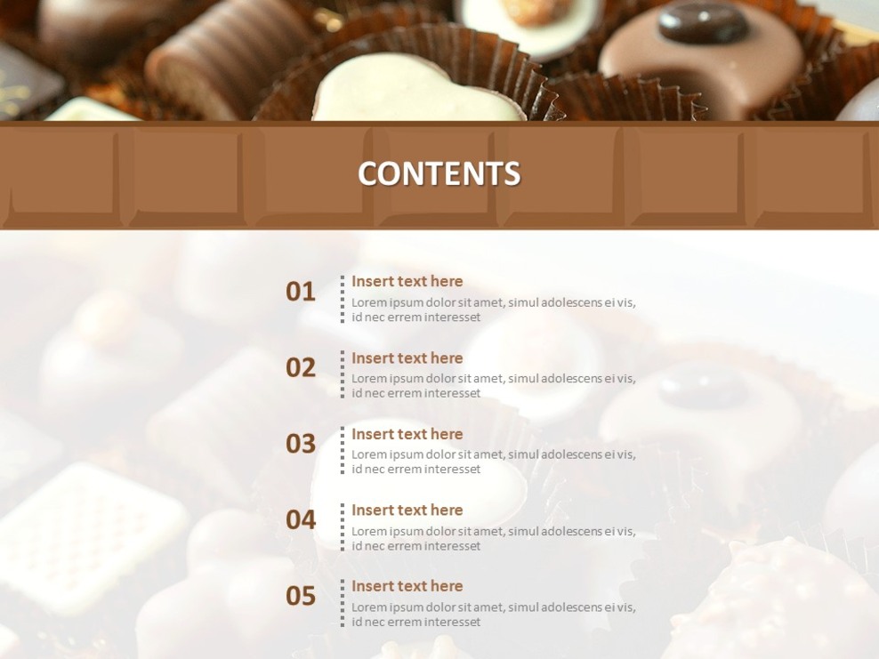 Diseño de plantilla gratis - Chocolate suave