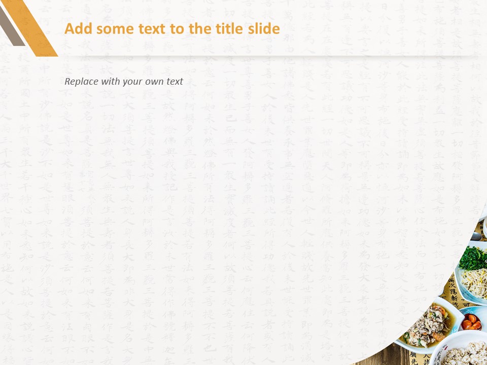 Korean Food Table Setting - Free Powerpoint Sample