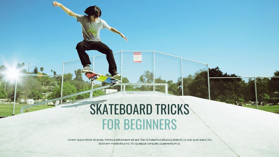 Skateboarder Google Slides Themes for Presentations