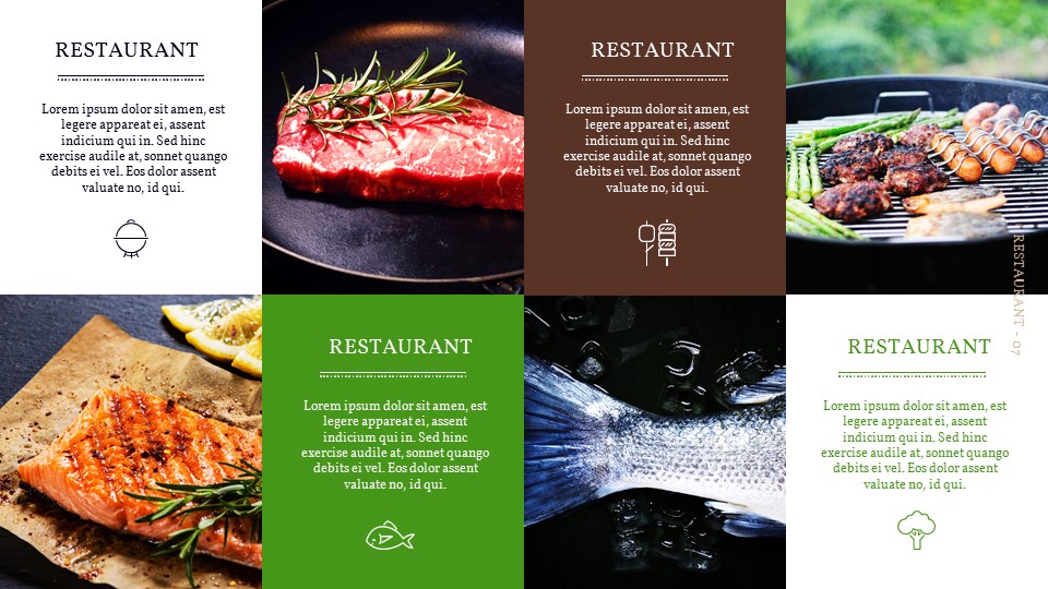 BBQ Restaurant Simple Presentation Google Slides Template