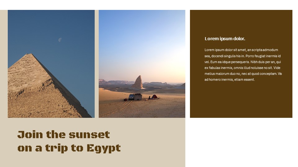 EGYPT Simple Presentation Google Slides Template
