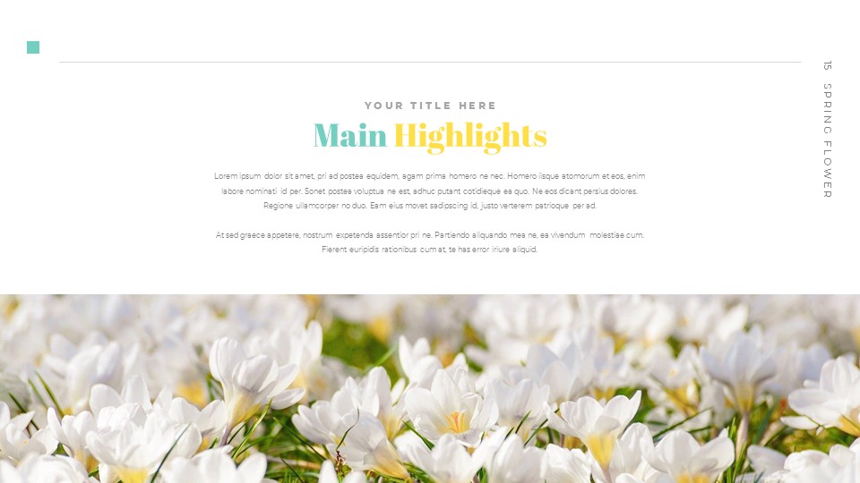 Spring Flower Easy Google Slides|Nature