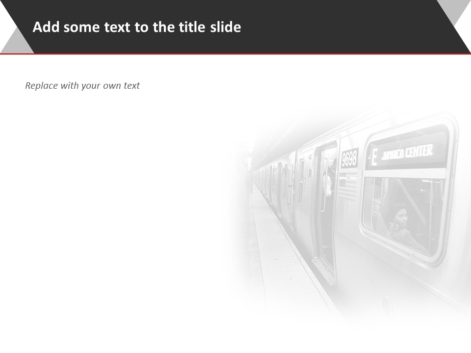 Free Powerpoint Sample - Waiting on the Subway