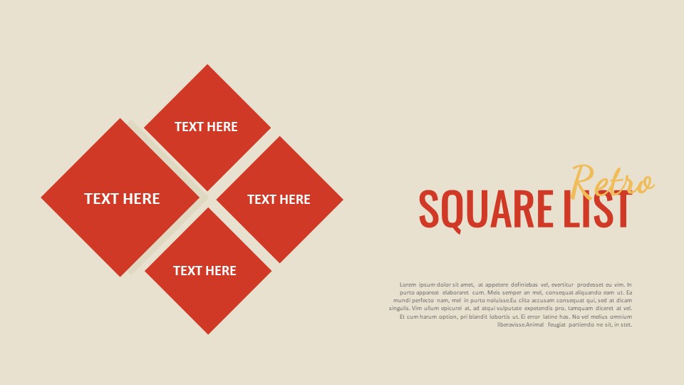 Retro Design Simple Google Slides Templates