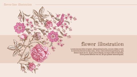 Flower Illustration Custom Google Slides