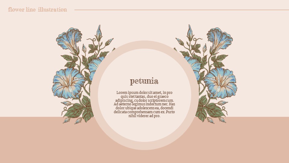 Flower Illustration Custom Google Slides