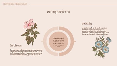 Flower Illustration Custom Google Slides