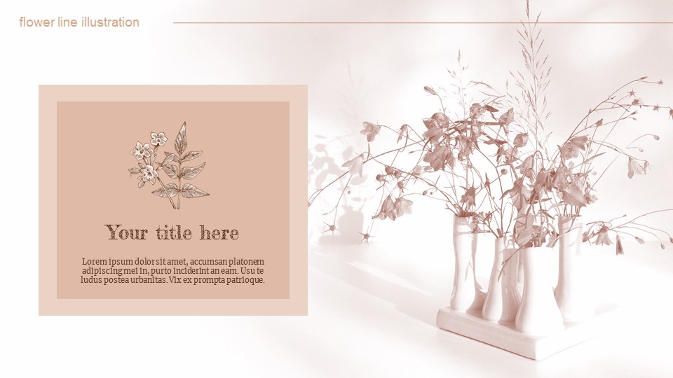 Flower Illustration Custom Google Slides