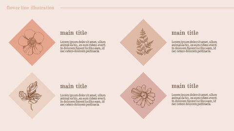 Flower Illustration Custom Google Slides