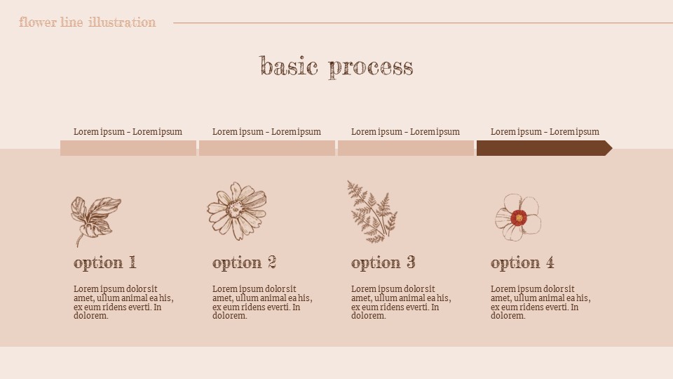 Flower Illustration Custom Google Slides
