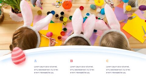 Hello Easter Simple Presentation Google Slides Template