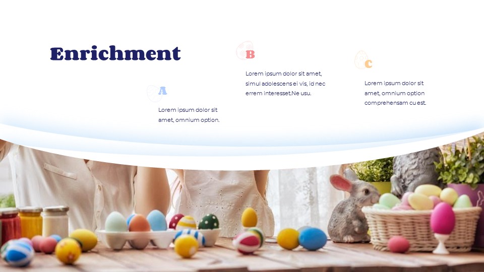 Hello Easter Simple Presentation Google Slides Template