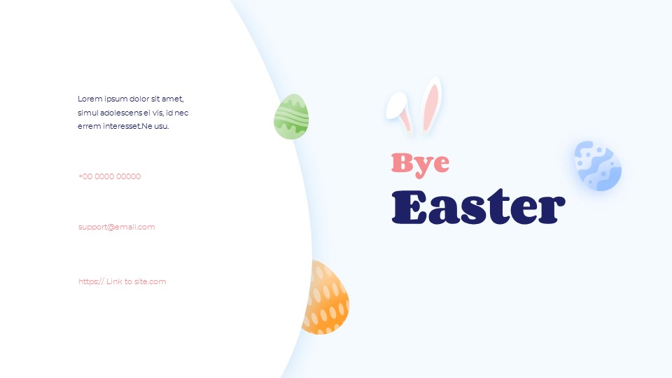 Hello Easter Simple Presentation Google Slides Template