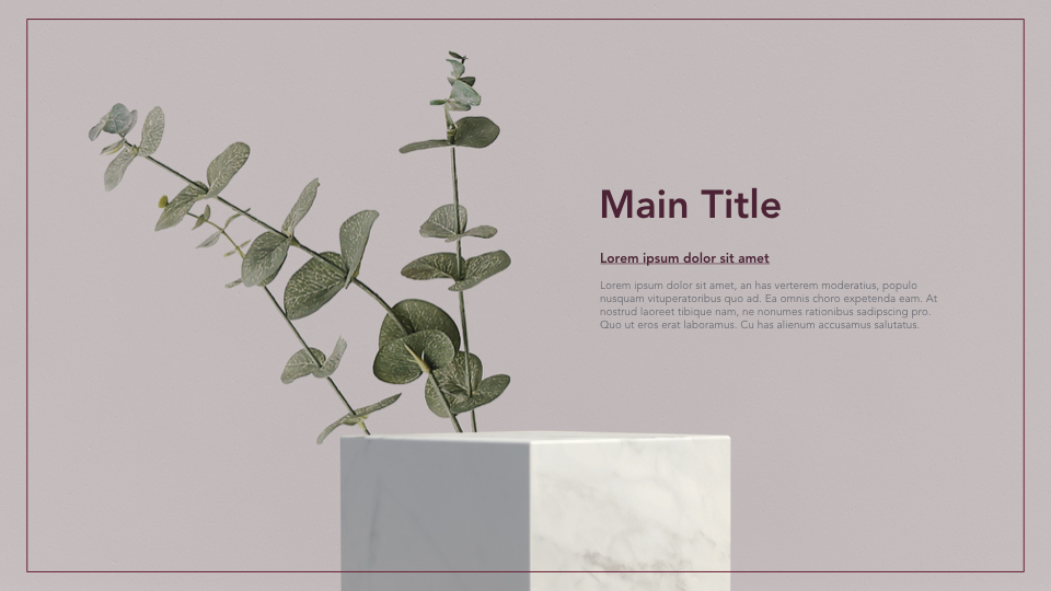 Display Object Keynote Templates