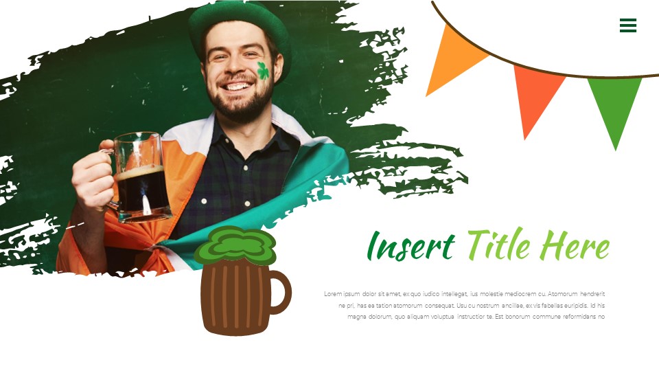 St. Patrick's Day Easy Google Slides Template