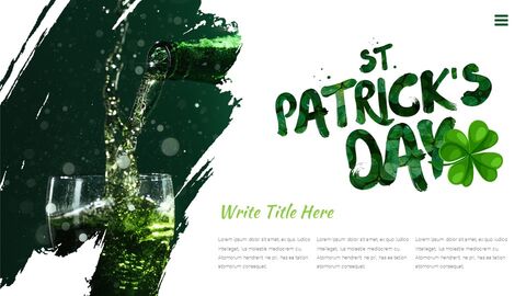 St. Patrick's Day Easy Google Slides Template