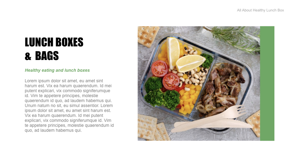 Easy tips for lunch box planning Keynote PowerPoint|Business