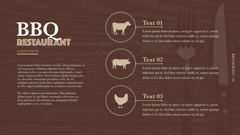 Restaurant BBQ PowerPoint to Keynote|Business