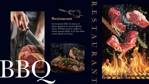 Restaurant BBQ PowerPoint to Keynote|Business