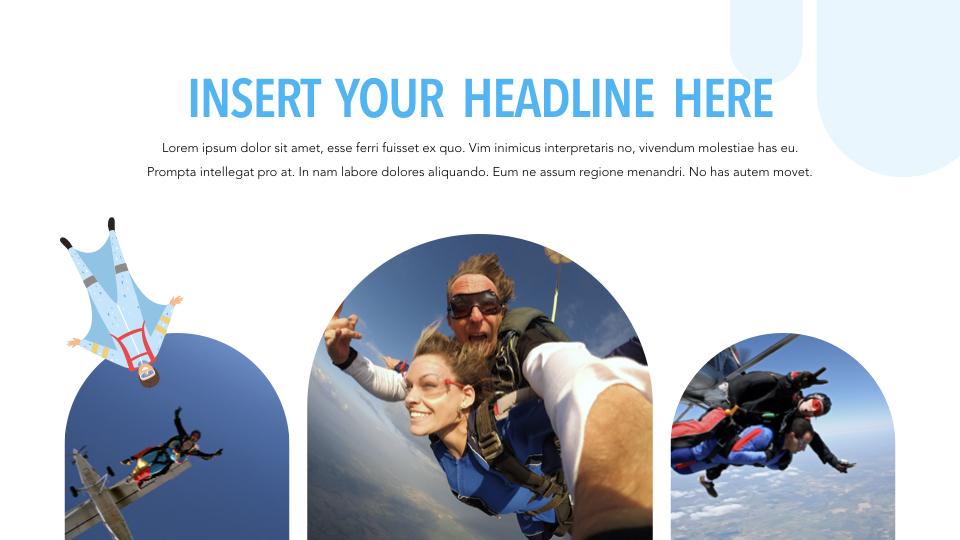 Skydiving Keynote Presentation Template