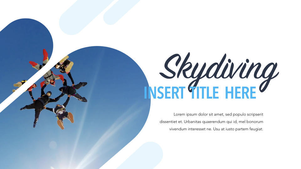 Skydiving Keynote Presentation Template