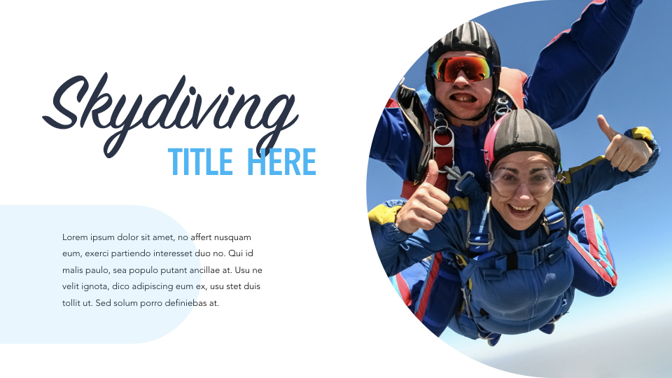 Skydiving Keynote Presentation Template