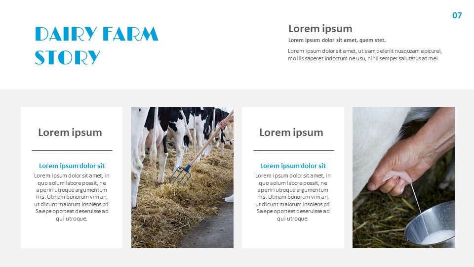 Dairy Farming Google Slides Presentation Templates