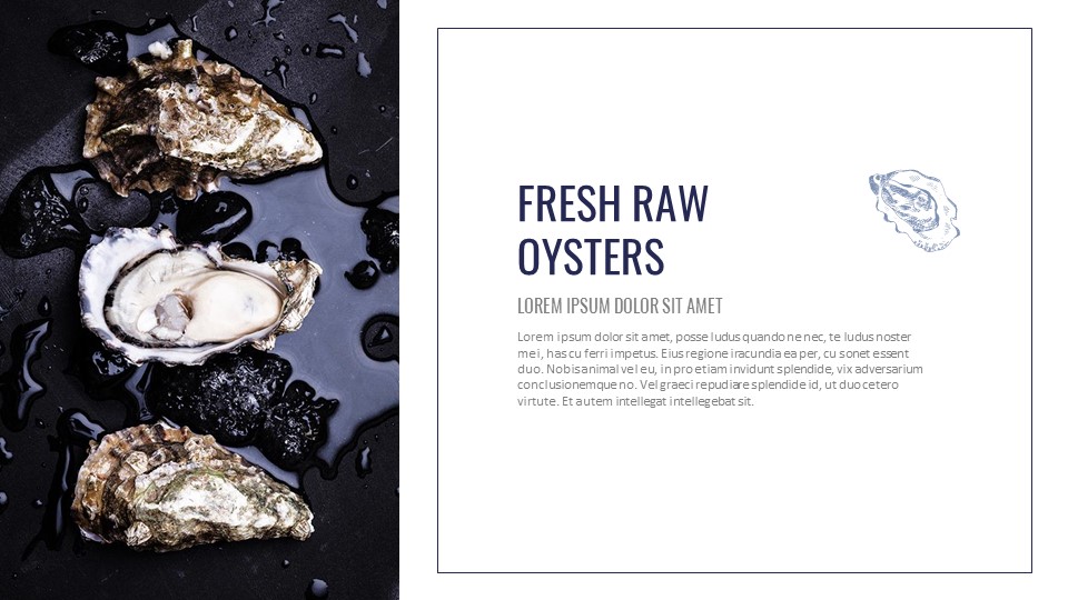 Seafood Simple Google Slides