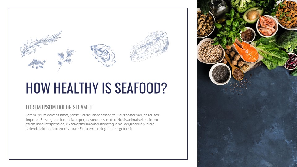Seafood Simple Google Slides